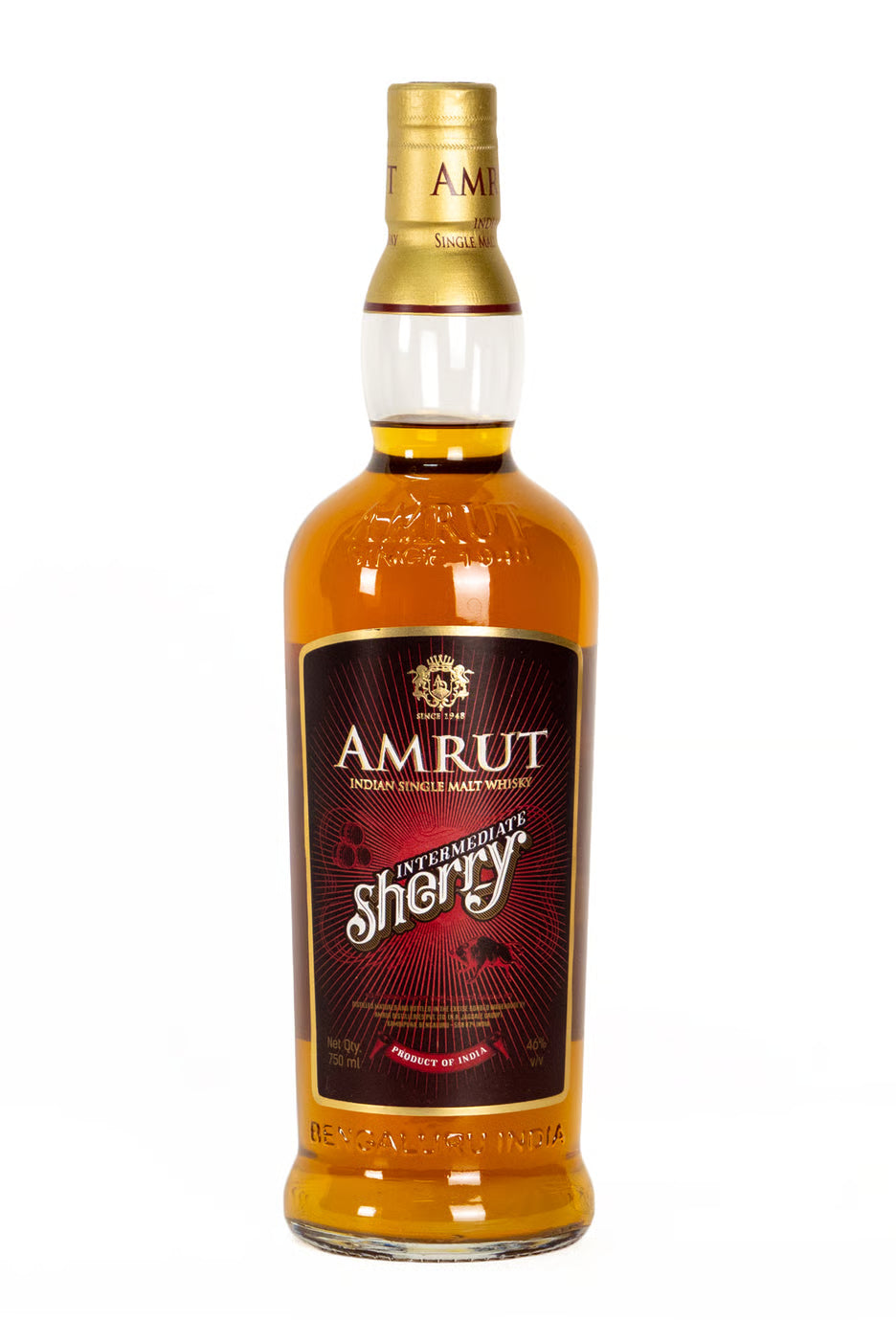 Amrut Intermediate Sherry Indian Single Malt Whisky 70CL